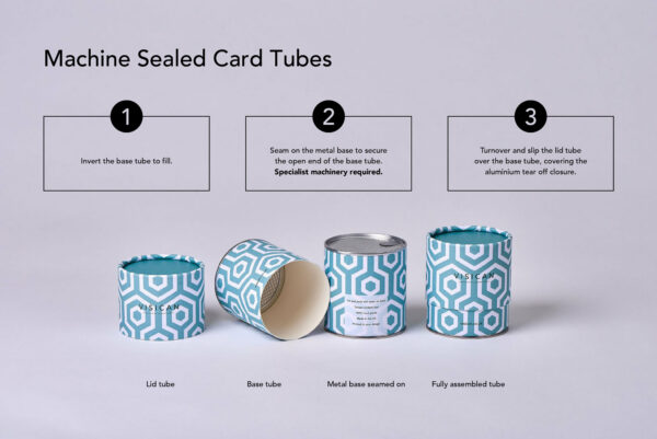 Machine Sealed Card Tubes - Visican